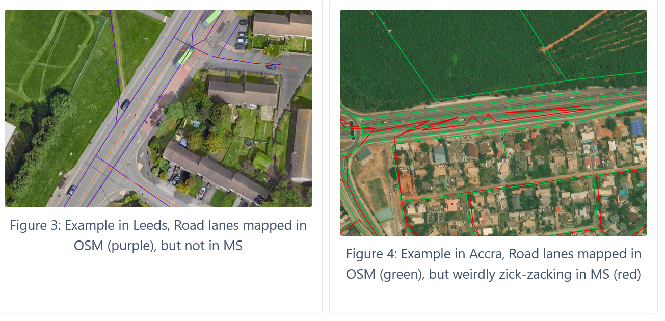 Exploring the Value of Microsoft ML Roads for OSM Data Quality Analysis – HeiGIT