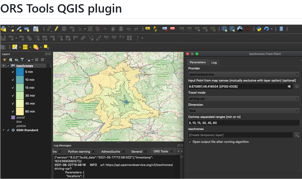 ORS Tools QGIS Plugin Release v1.7.0 – HeiGIT